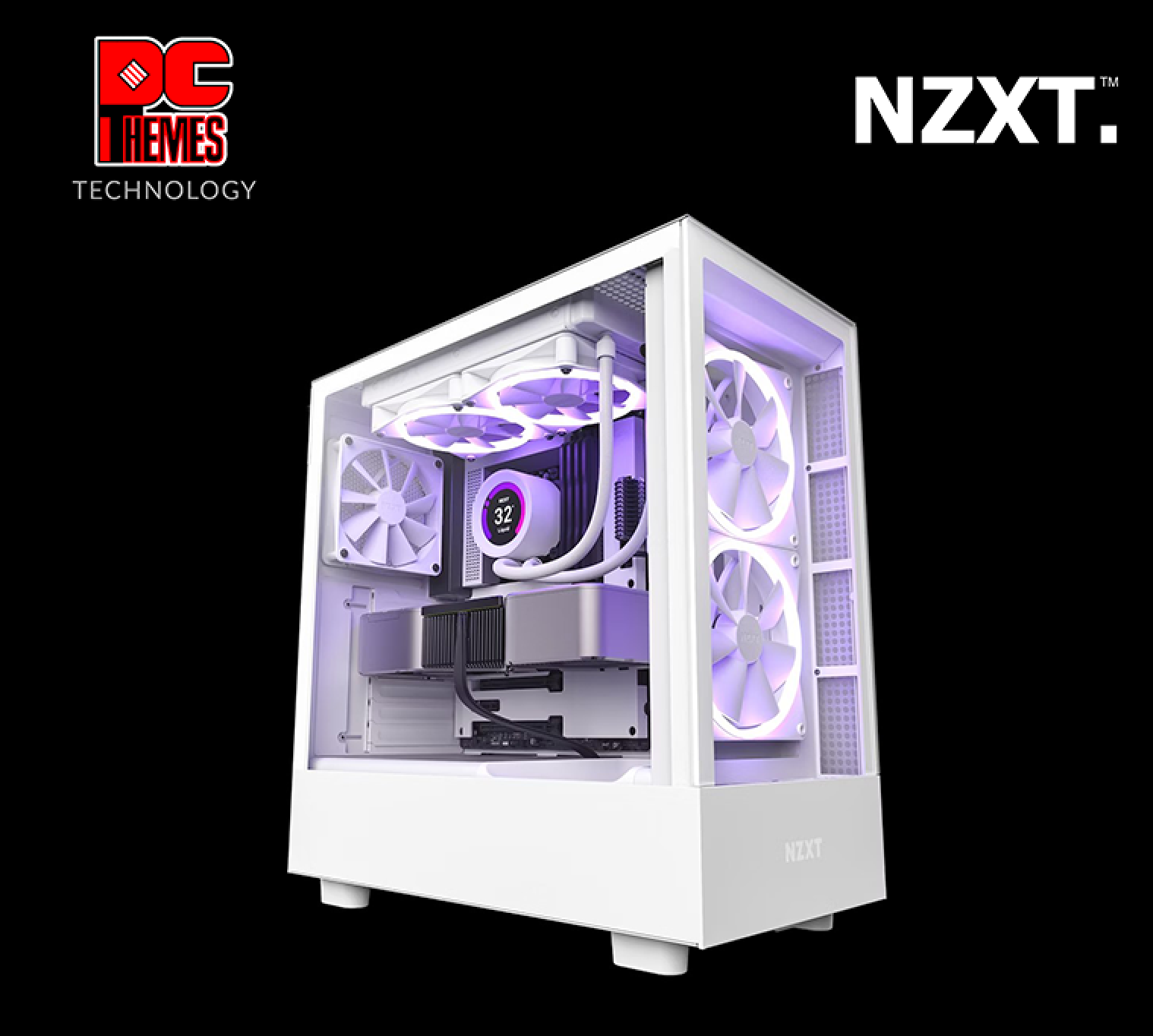 NZXT H5 Elite Tempered Glass White Casing - UPC:810074842457