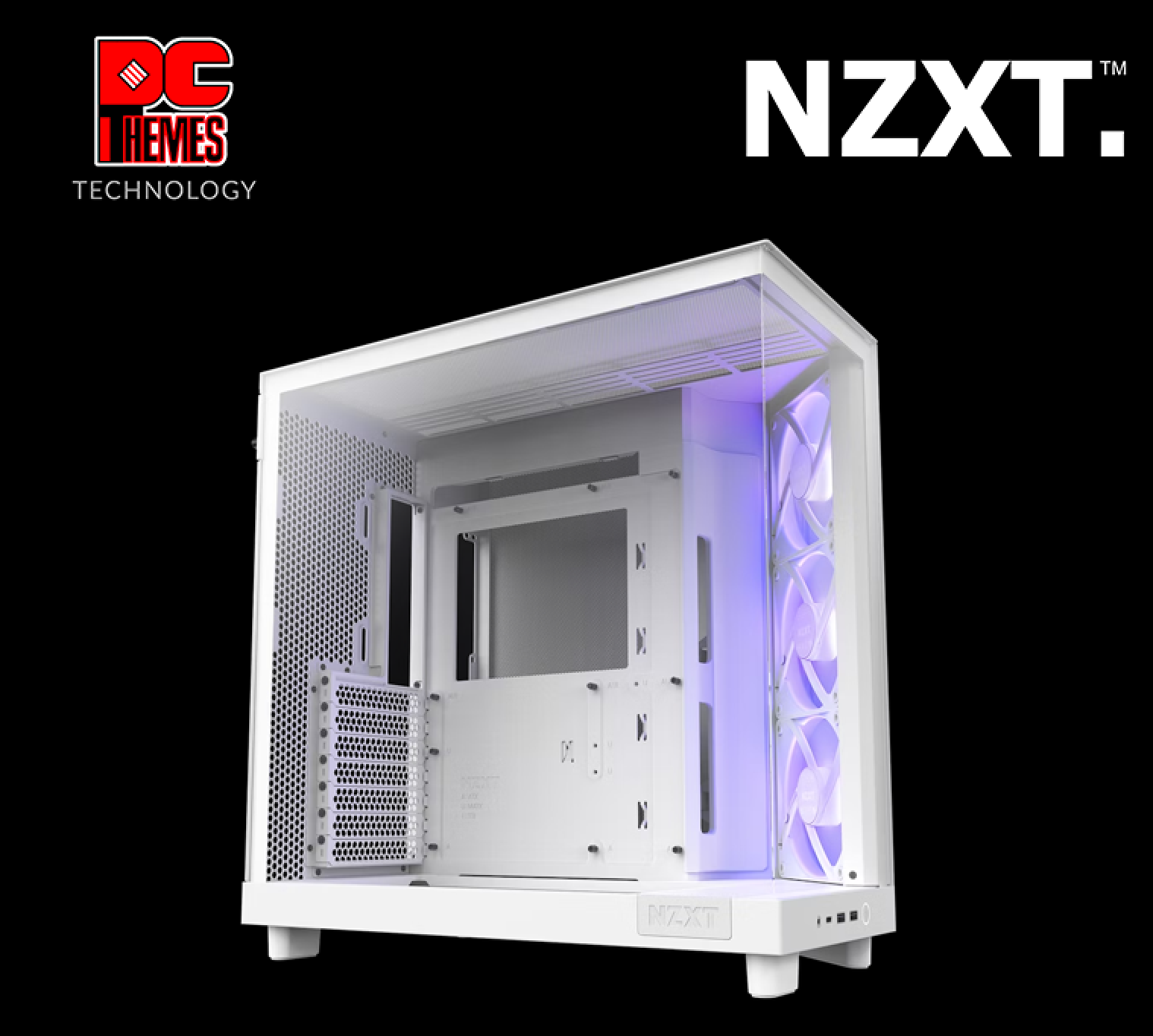 NZXT H6 Flow Tempered Glass White Casing