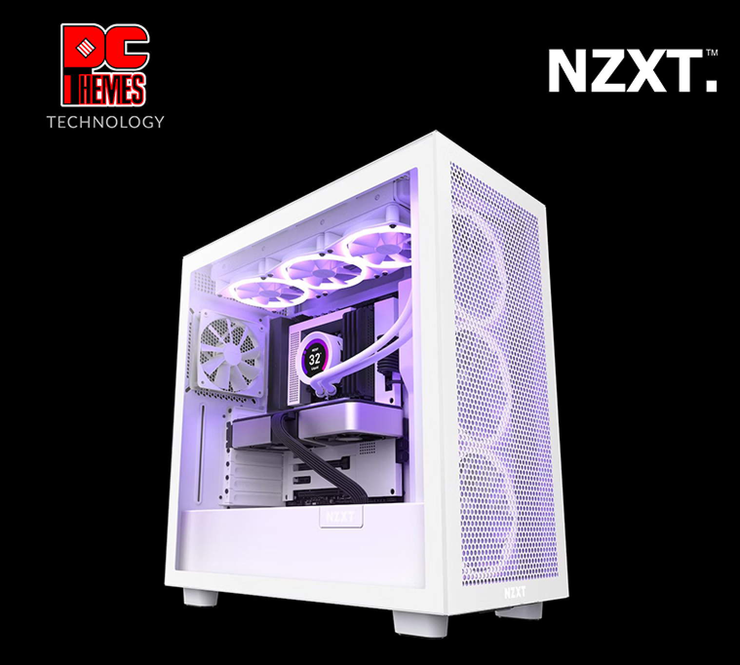 NZXT H7 Flow White Casing - UPC:815671019448