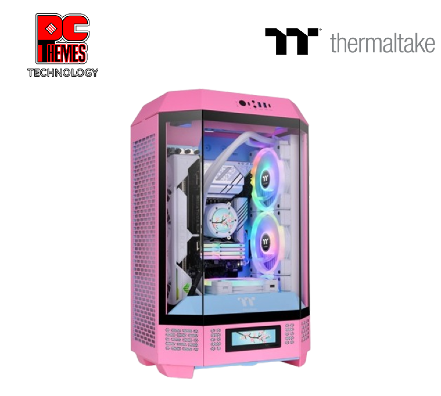 THERMALTAKE THE TOWER 300 MATX CASE WITH TG - BUBBLE PINK