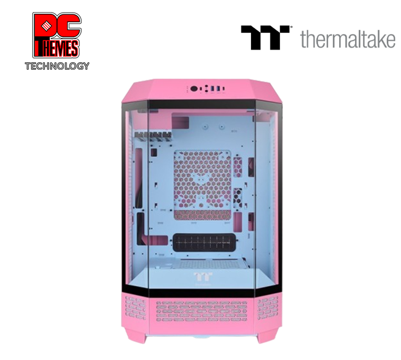 THERMALTAKE THE TOWER 300 MATX CASE WITH TG - BUBBLE PINK