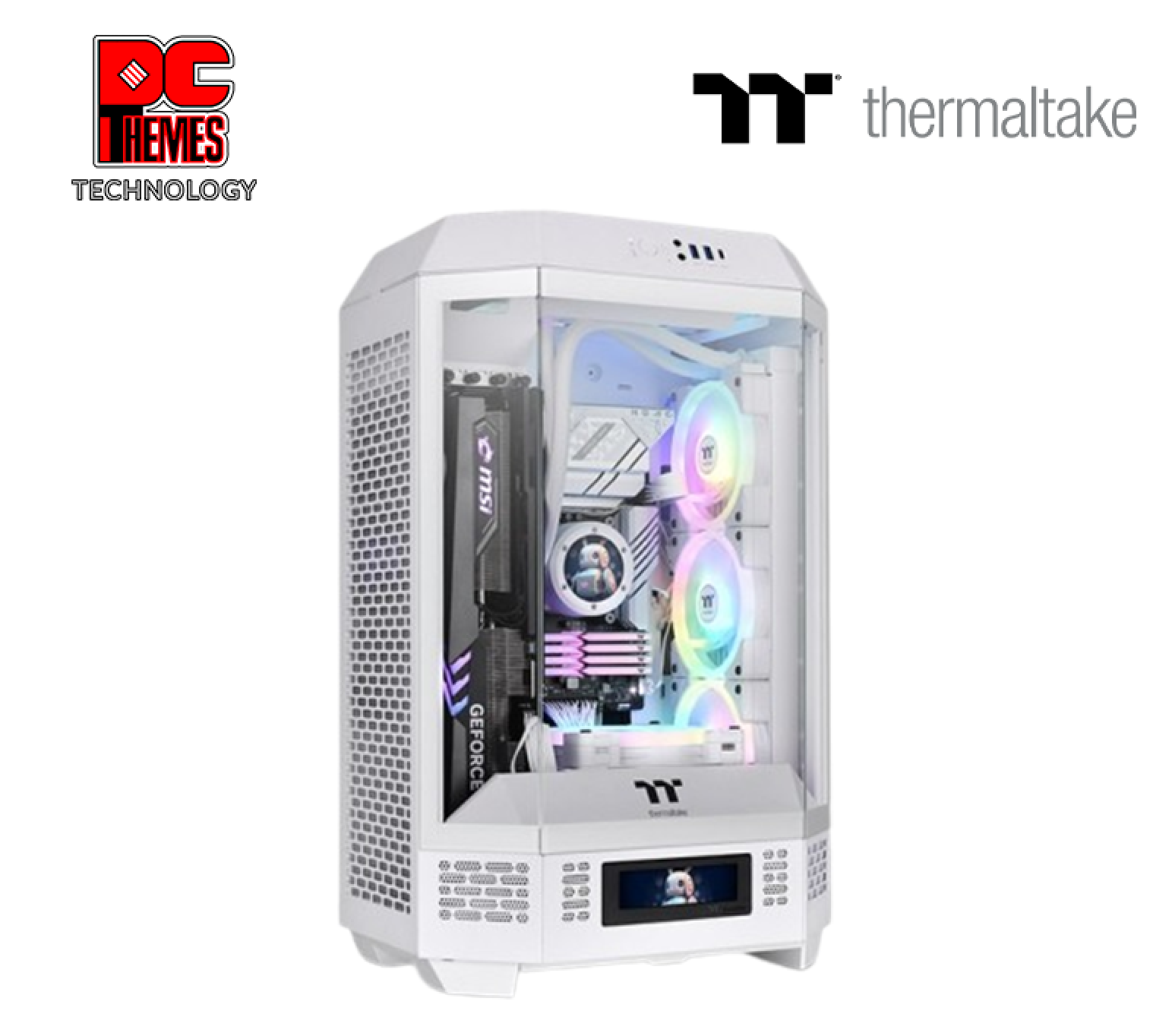 THERMALTAKE THE TOWER 300 MATX CASE WITH TG - SNOW