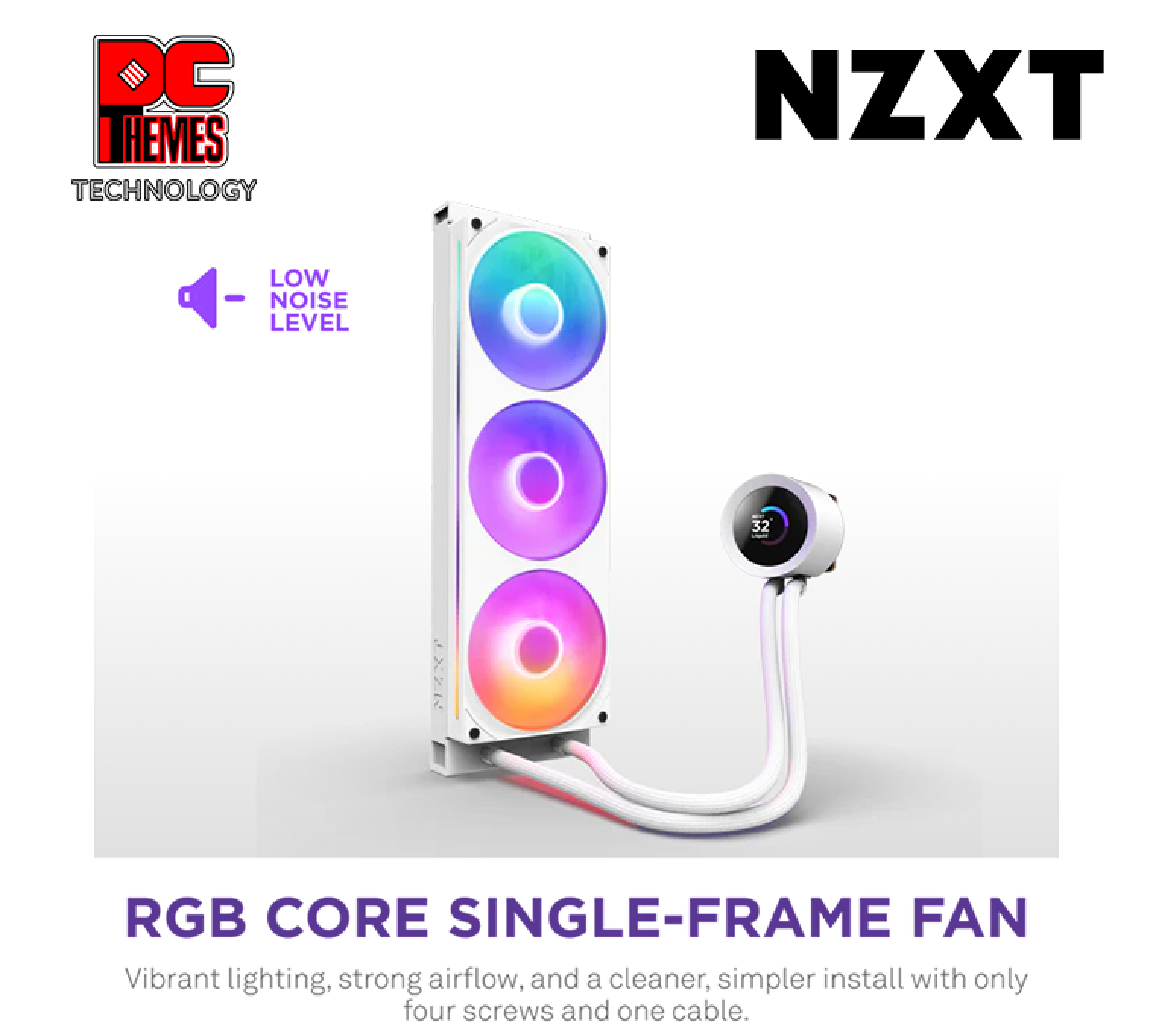 NZXT Kraken Plus 360 RGB V2 - White AIO Cooler