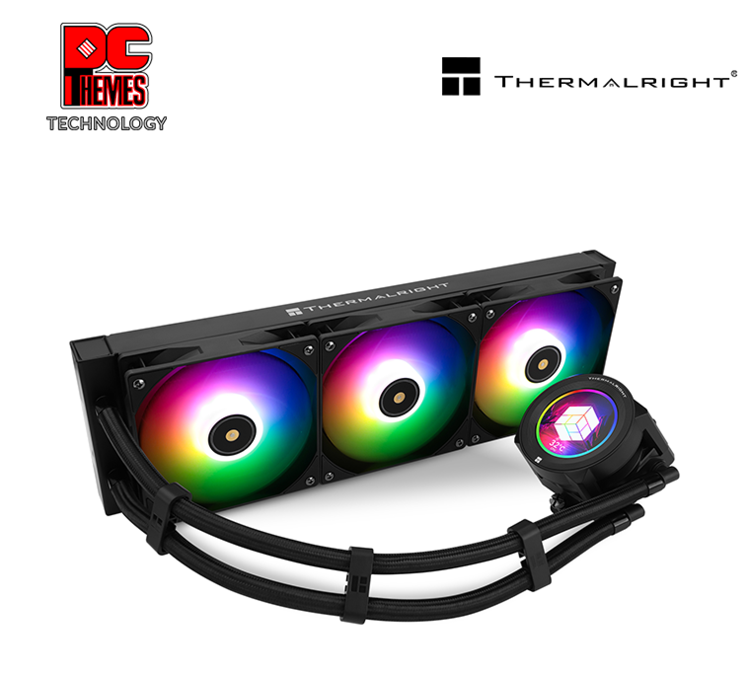 THERMALRIGHT Core Vision 360 BLACK ARGB AIO Liquid Cooler - [Black]