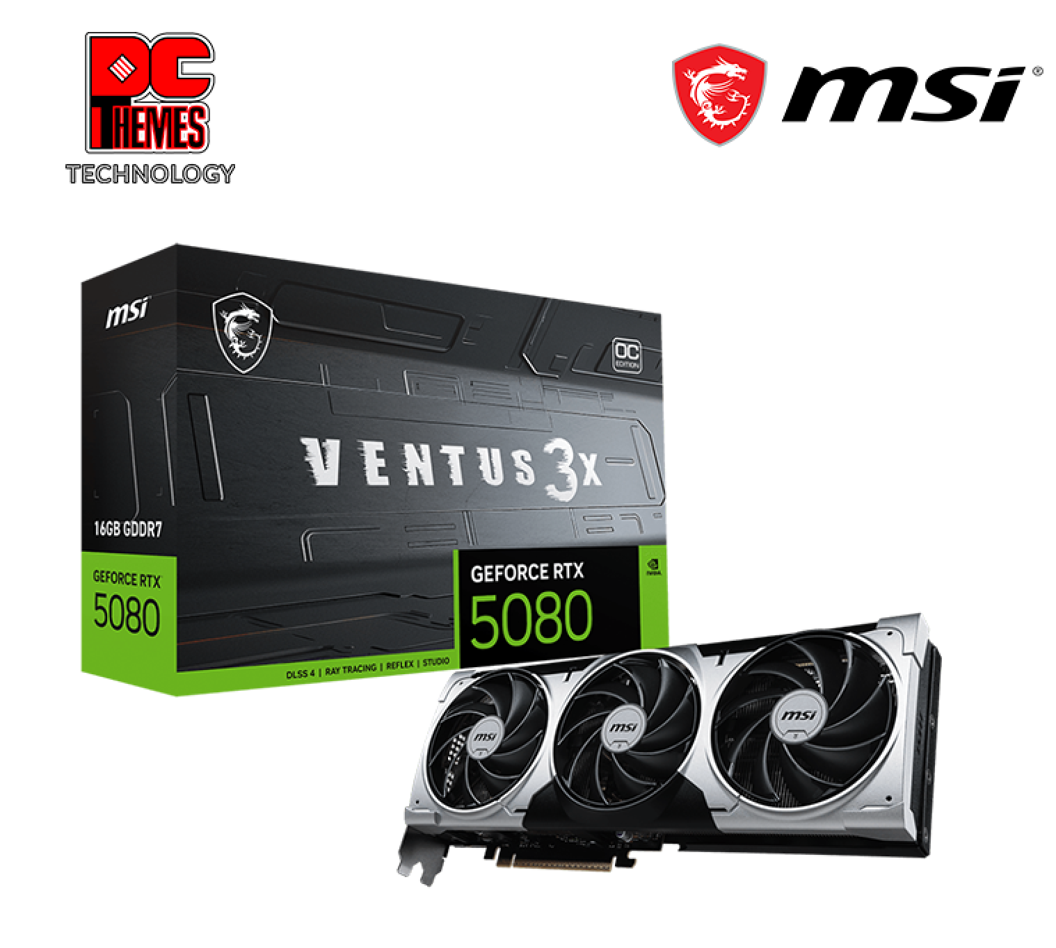 MSI GeForce RTX™ 5080 16G VENTUS 3X OC PLUS Graphics Card